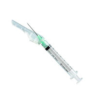 Bx/100 Surguard Iii Safety Hypodermic Syringe & Needle 3Cc 23G X 1" Lu